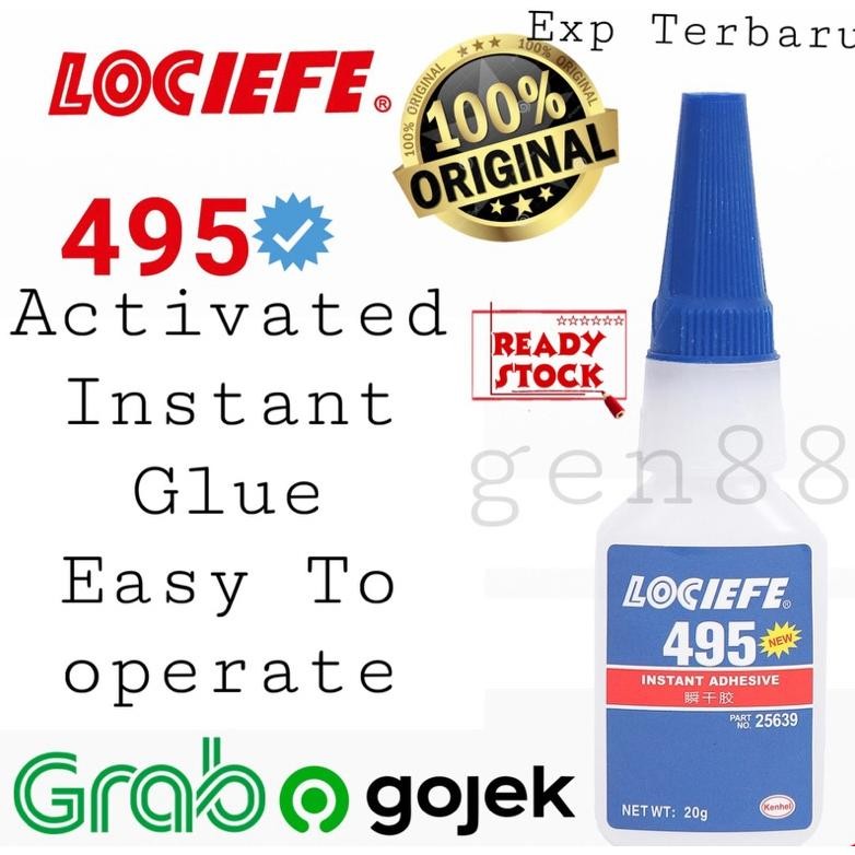 Jual LEM SERBAGUNA/SUPERGLUE LOCTIFE 495 20 GR LEM TERKUAT/ INSTANT ...
