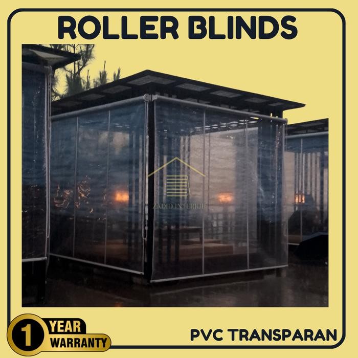 Jual Roller Blind PVC Transparan - Roller Blinds Tahan Air - Tirai ...