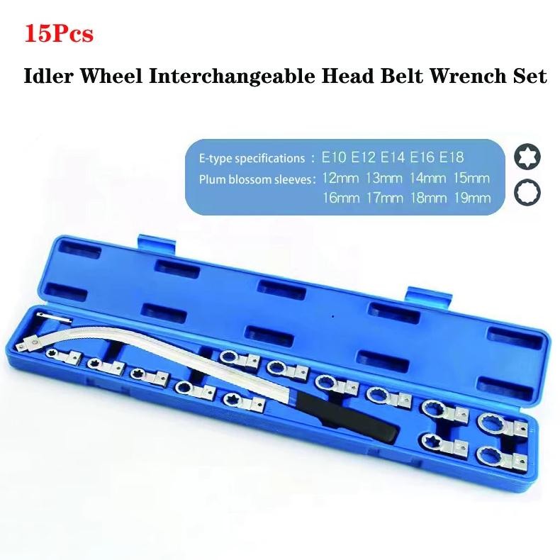Jual 15Pcs Idler Pulley Adjustment Wrench Belt Tension Tensioning ...