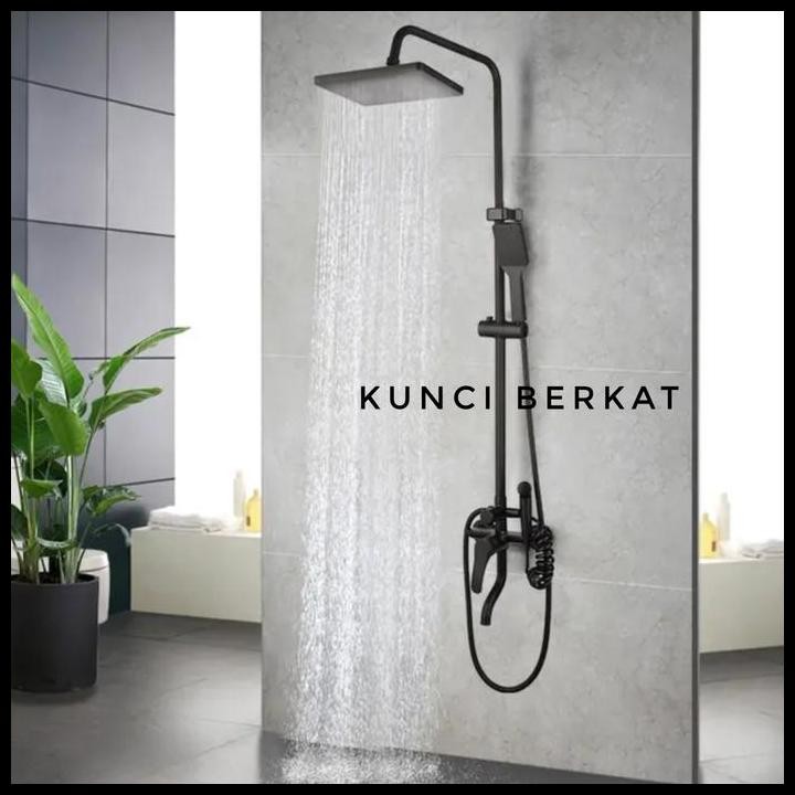 Jual Shower Coloum 4 in 1 Black/Shower Set Hitam/Sower Tiang/Panas ...