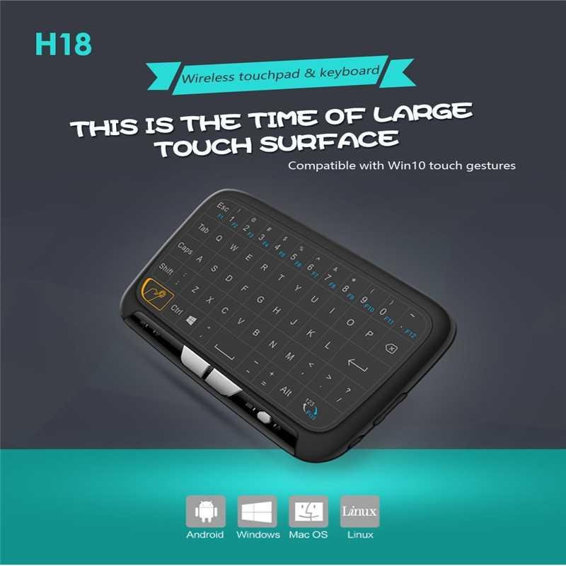 Jual Alphun Keyboard Wireless Mini 2.4GHz Air Mouse Touchpad Win10 ...