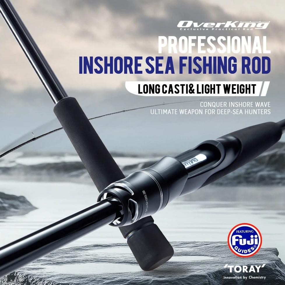 Jual Soloking Overking Long Shoot Inshore Fishing Rod Toray Carbon ...