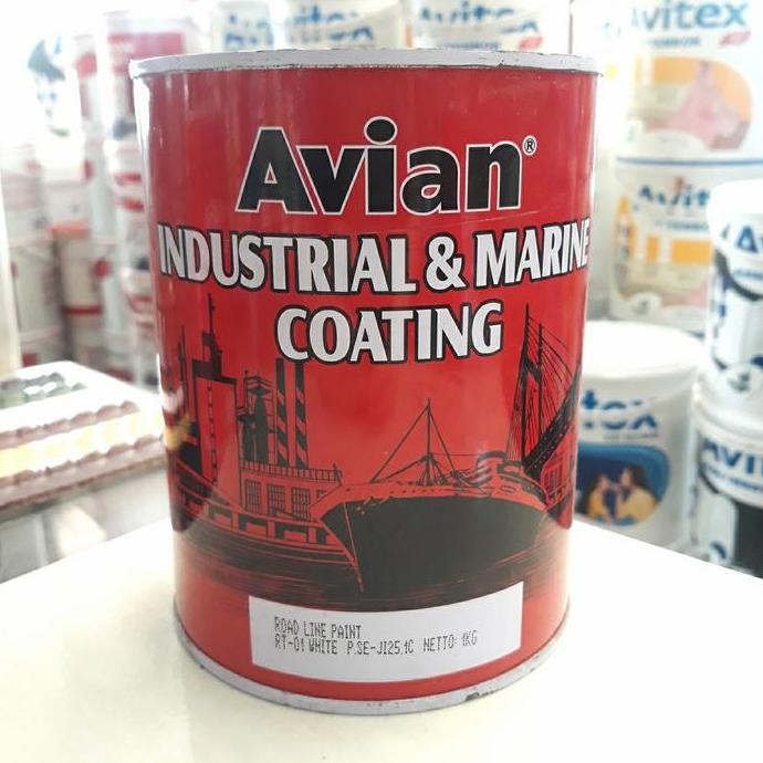 Jual Cat Avian Industrial Dan Marine Coating / Cat Jalan / Cat Kapal 1 Kg | Shopee Indonesia