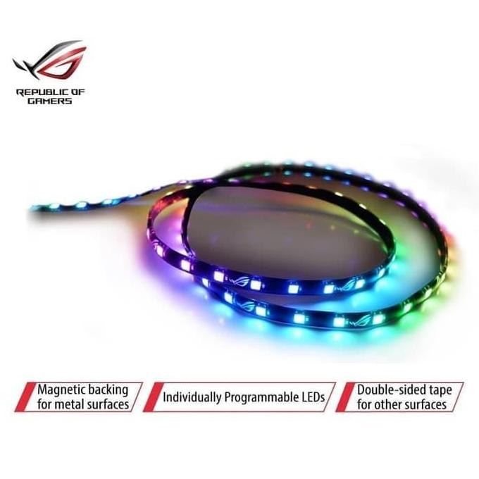 Jual ready ASUS ROG Addressable RGB 5V LED Strip 60CM - Aura Sync ...