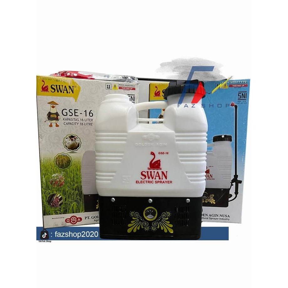 Jual semprotan tangki sprayer elektrik swan GSE black | Shopee Indonesia