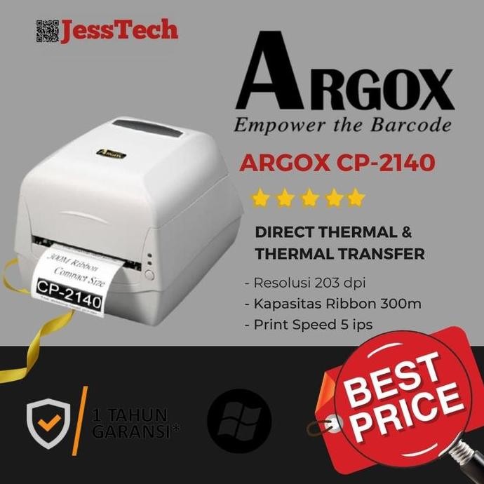 Jual TERLARIS - PRINTER LABEL ARGOX CP 2140 ARGOX CP2140 203dpi BARCODE PRINTER | Shopee Indonesia