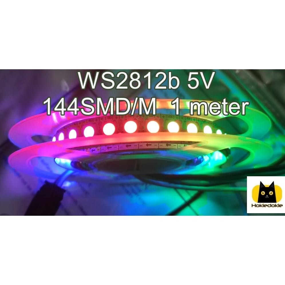 Jual LED STRIP Alis WS2812B WS2812 5V 1M 144 Pixel 144SMD/M Addressable ...