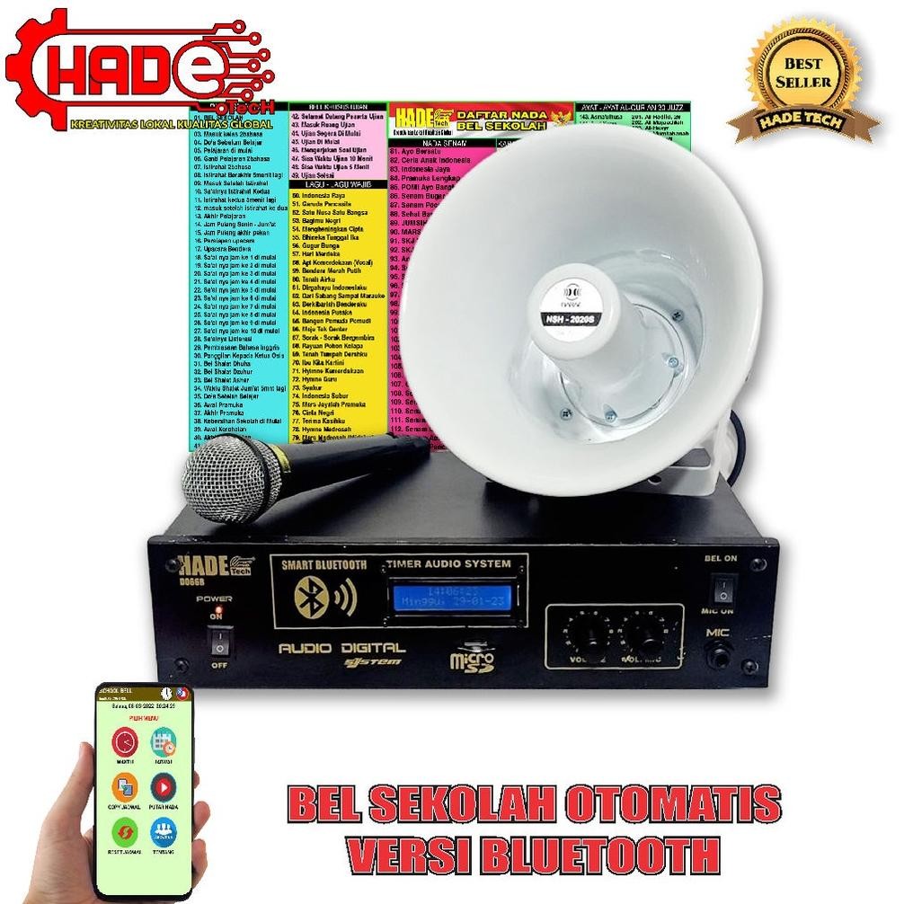 Jual Bel sekolah otomatis versi bluetooth satu set DiM | Shopee Indonesia