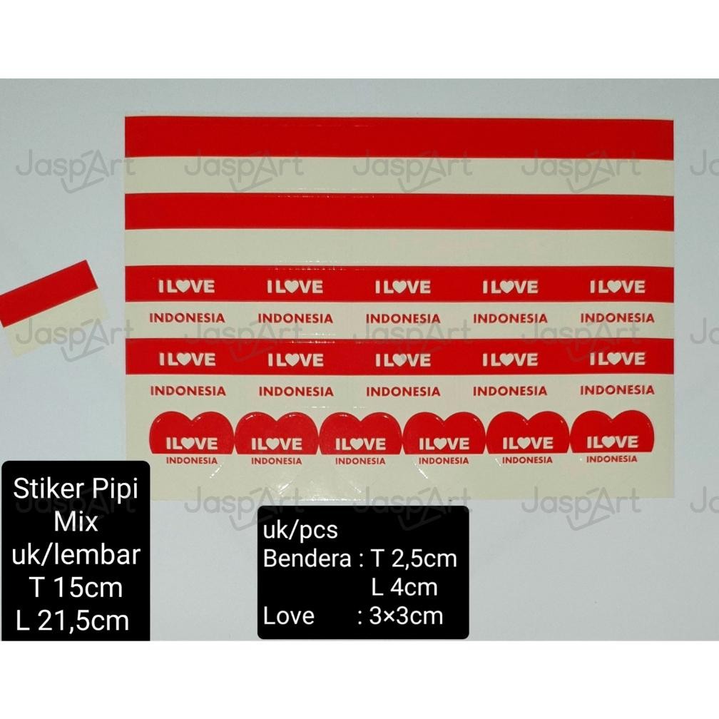 Jual Fbx-4 Termurah!! Sticker Bendera Merah Putih Pipi Kemerdekaan 17 ...