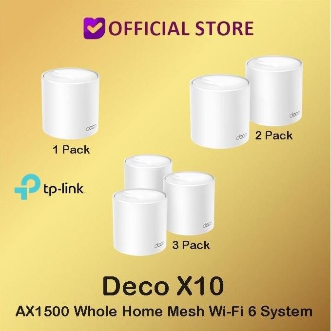 Jual Tp-Link Deco X10 (1/2/3 Pack) Ax1500 Whole Home Mesh Wi-Fi 6 ...