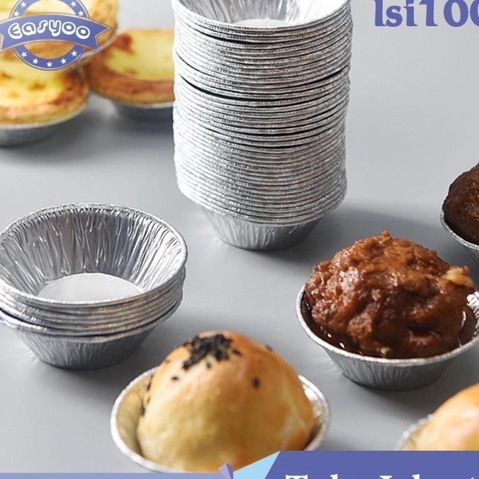 Jual Isi 100 Pie Mini Egg Tart Disposable Cetakan Pie Susu Cetakan Kue ...