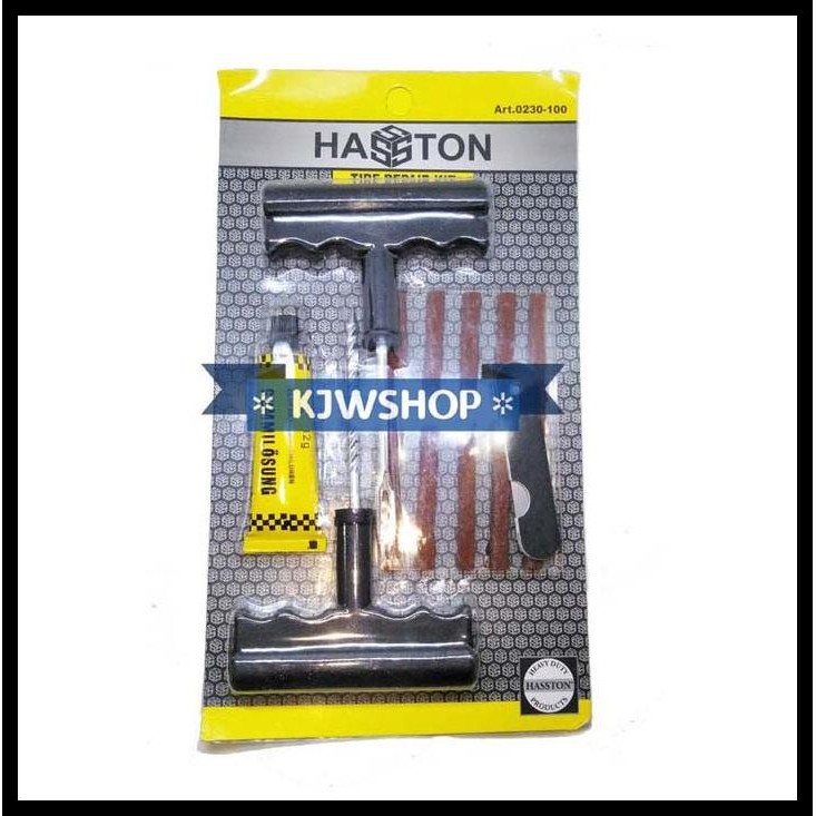 Jual TERBARU ALAT TAMBAL BAN TUBLES SET 8 PCS HASSTON TAMBAL BAN CUBLES ...