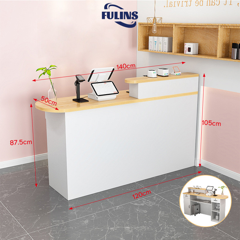 Jual ⭐Garansi⭐Meja Kasir/Meja Counter Resepsionis/Meja Front Desk/Meja ...