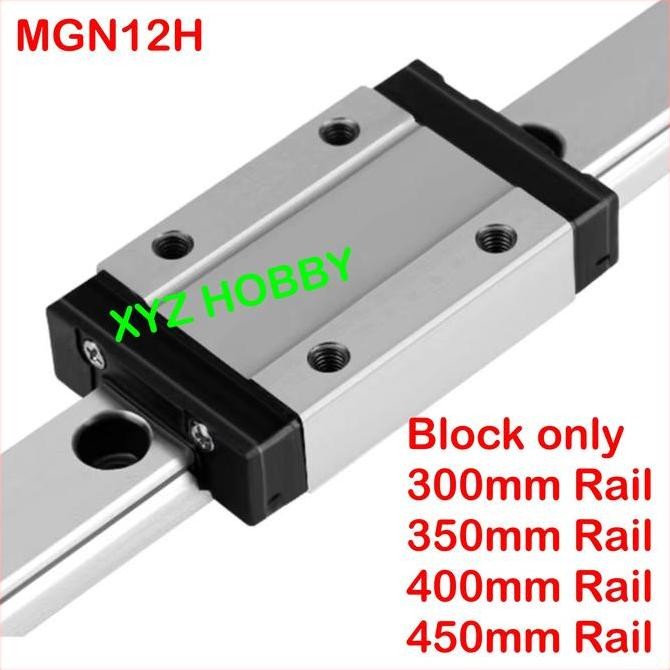 Jual MGN12H LINEAR GUIDE RAIL 3D PRINTER 100 150 200 250 300 350 400 450 500 MM 100MM 150MM ...