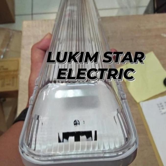 Jual KAP LAMPU TL TUBE WATERPROOF 1X36/1X16W HOUSING LAMPU T8 OUTDOOR ...