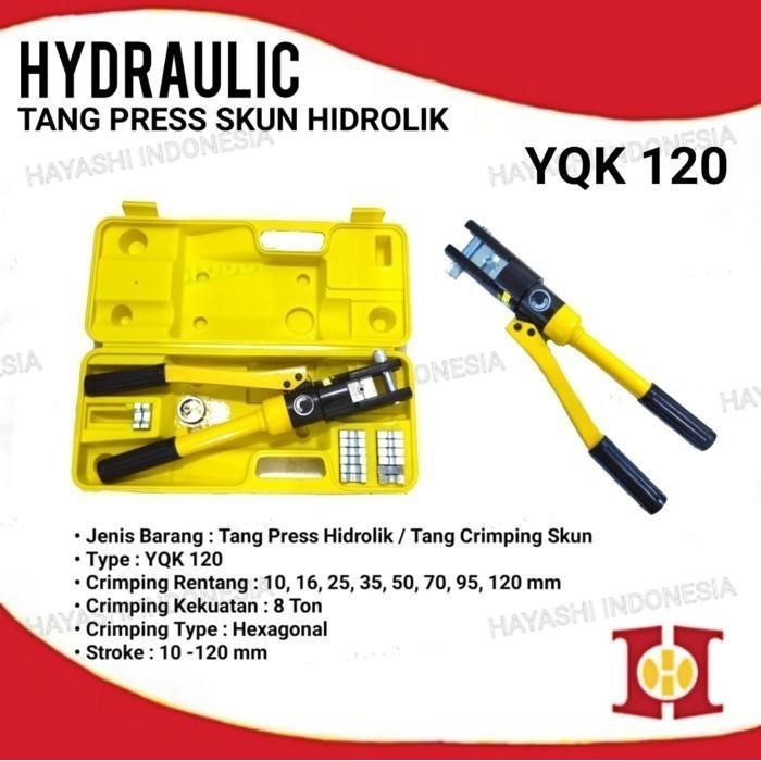 Jual Tang Press Skun Crimping Hidrolik Hydraulic Yqk 70 120 240 300 ...