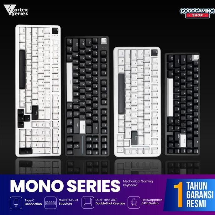 Jual SALE! VORTEX MONO SERIES MECHANICAL KEYBOARD WIRED GASKET MOUNT 65 ...