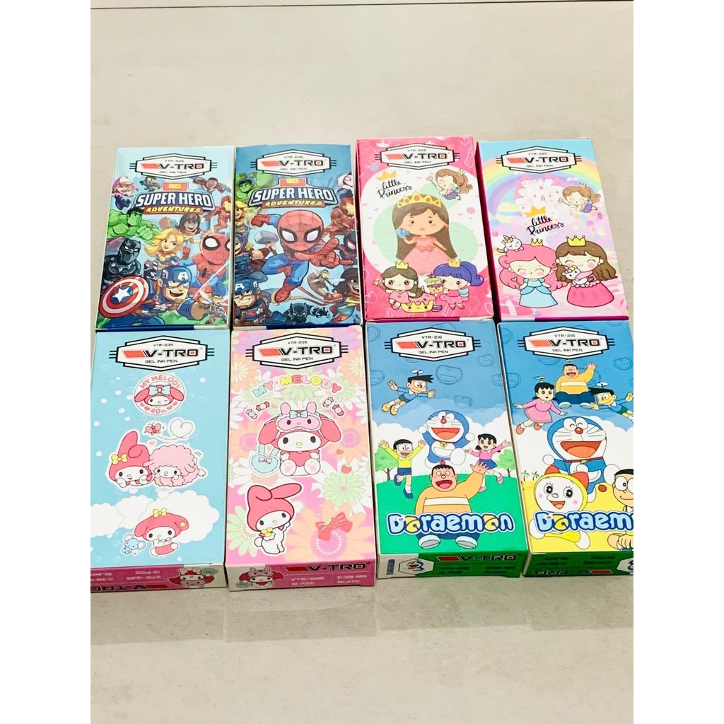 Jual 12pcs Pulpen Gel Youmei Karakter V-tro / Bolpoin Ballpoint Gel pen Pulpen Fancy (Pack ...