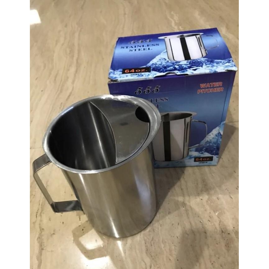 Jual Produk Baru!! Pitcher Water Jug Stainless Steel 2L Teko Teh Air ...