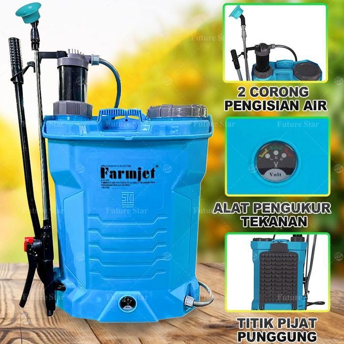 Jual Sni Merek Farmjet Guarantee Original Sprayer Elektrik Tangki 16 ...