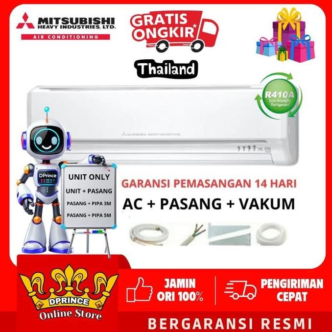 Jual AC MITSUBISHI 1PK SRK 10 CRS HEAVY INDUSTRIES 1 PK DELUXE SRK10CRS-S3 | Shopee Indonesia