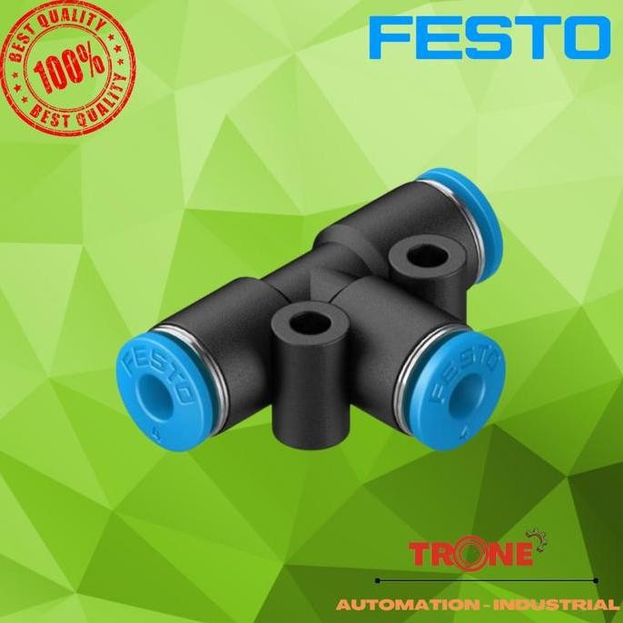 Jual FESTO PUSH IN T-CONNECTOR ( QST FITTING TEE ) QST-4 (READY STOCK ...