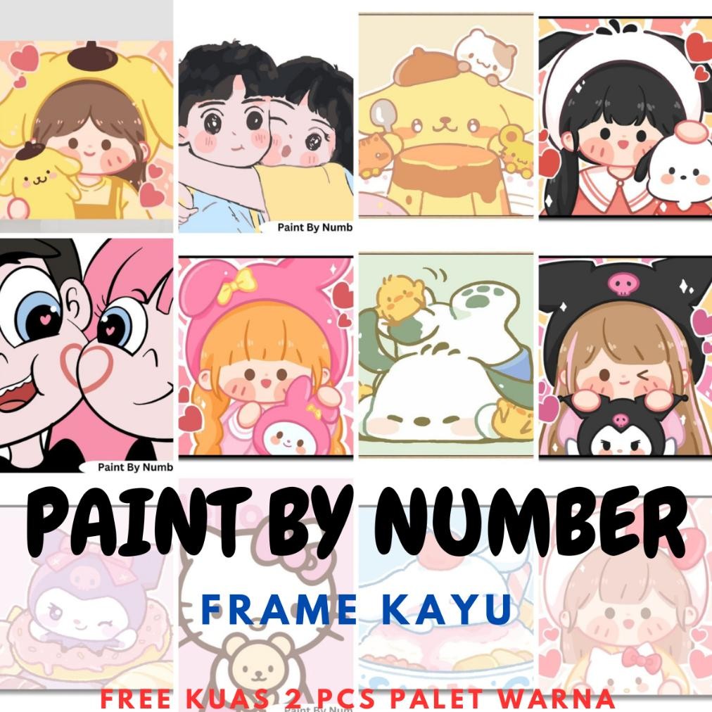 Jual Paint By Number Kanvas Lukis Canvas DIY Painting PART 2 Nugi ...
