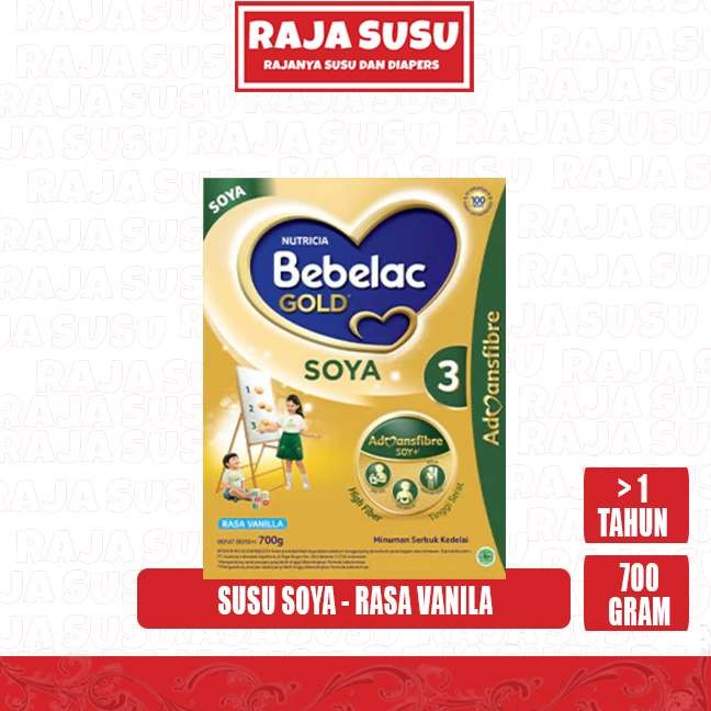 Jual BEBELAC GOLD SOYA 3 VANILA 700 GR - RAJA SUSU | Shopee Indonesia