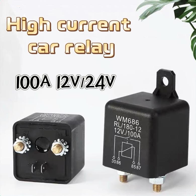 Jual NEW- Relai Starter Starting Relay 12V/24V 100A WM686 relay ampere ...