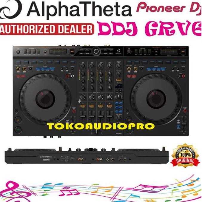 Jual Alphatheta Pioneer Dj Ddj-Grv6 4 Ch Dj Controller For Rekordbox ...