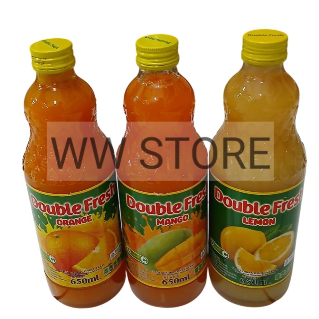 Jual Konsentrat minuman buah jeruk mangga halal MUI Double Fresh ORANGE ...