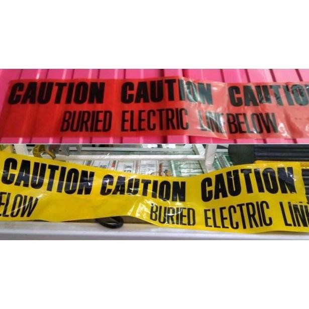 Jual Caution Buried Electric Line Below Warning Tape Underground,Tanda ...