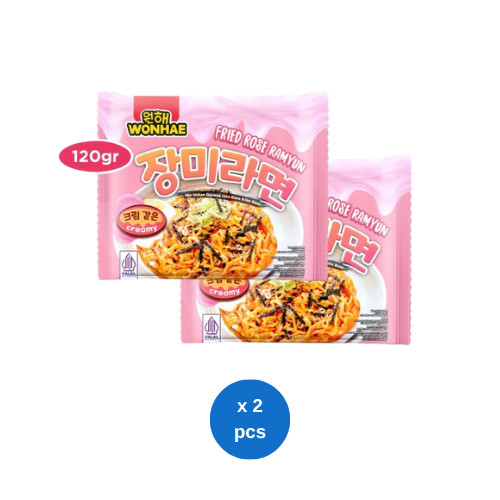 Jual Wonhae Fried Rose Ramyun 120gr x 2 pcs | Shopee Indonesia