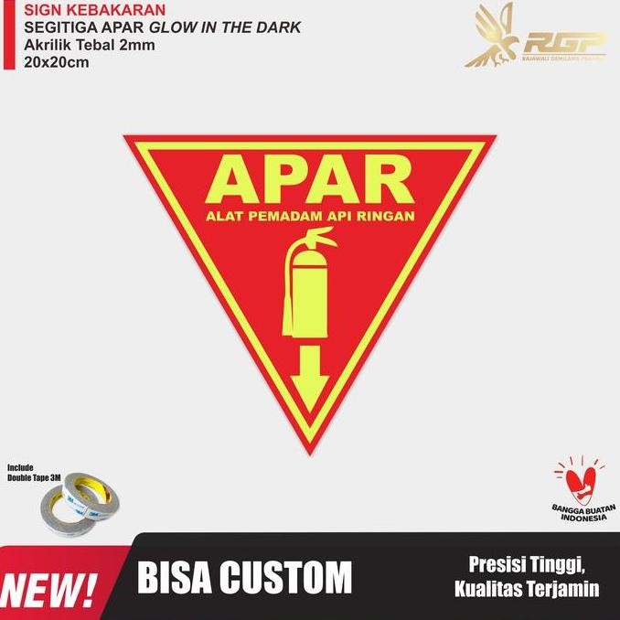 Jual Sign Apar Glow In The Dark Ukuran 25X25Cm Akrilik Co | Shopee ...