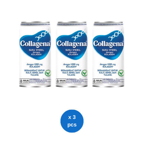 Jual Collagena Susu Steril Kolagen 189ml x 3 pcs | Shopee Indonesia