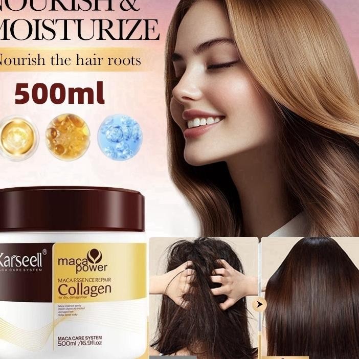 Jual Karseell Masker Rambut Ml Argan Oil Collagen Hair Mask Keratin ...