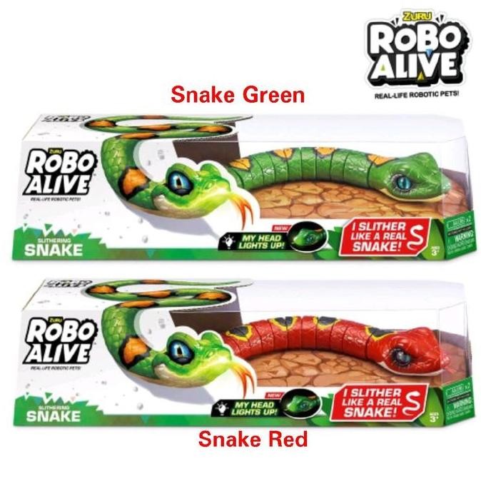 Jual Robo Alive Real Life Robotic Pets Frilled Neck Lizard King Cobra ...