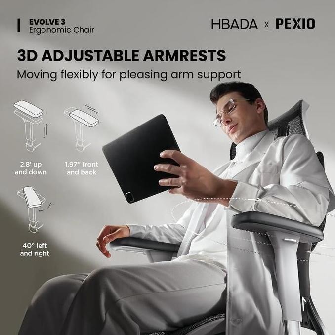 Jual New Product - Pexio X Hbada Kursi Kantor Ergonomis Evolve 3 Kalyne ...