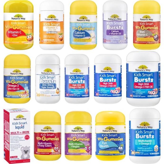 Jual Nature's Way Kids Smart Vitamin C Zinc Vita Gummies Calcium Vit D ...