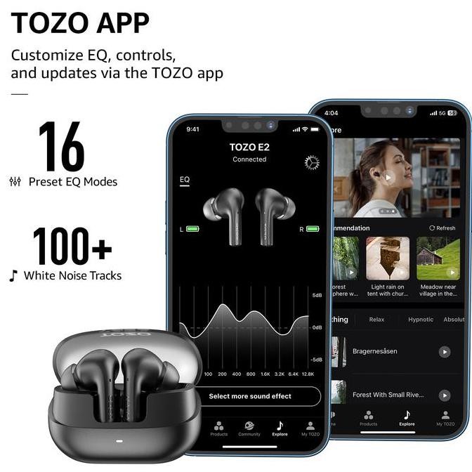 Jual TOZO Agile Nova True Wireless Bluetooth Headset Support Smart APP TOZO EQ Setting TWS heavy ...