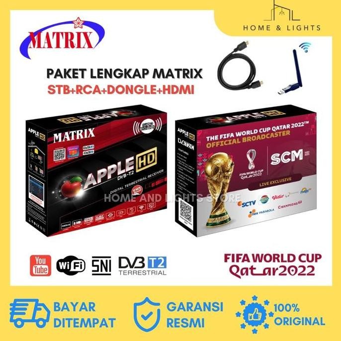 Jual Set Top Box Tv Digital Matrix Apple Dvb T2 Full Hd / Matrix Burger / Tv Digital/ X Tv ...