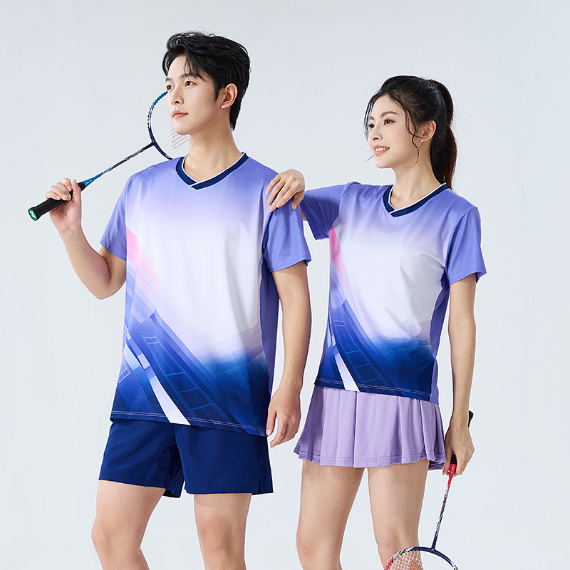 Jual New Badminton Suit Sports Set Training Clothes Quick-Dry Uniforms ...