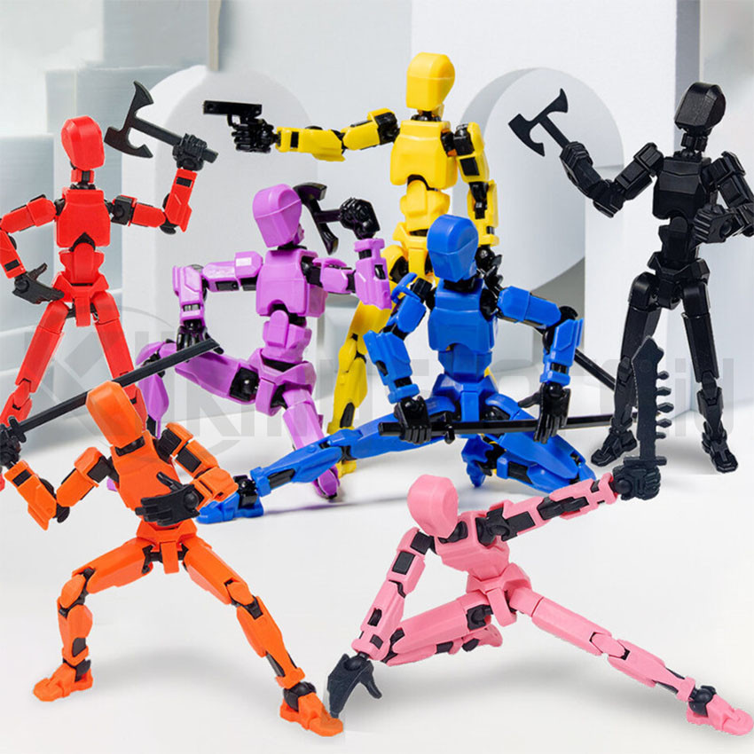 Jual Robot Action Figure Lucky 13 Model 3D Figur Aksi Multi Sendi ...