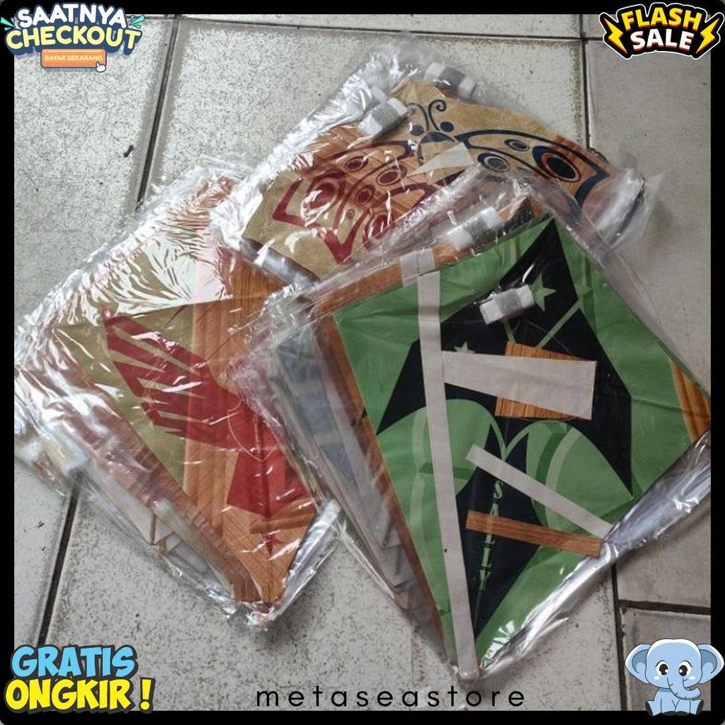 Jual 10 Pcs Layang-Layang Kertas Kecil Desain Menarik Diskon Setengah ...