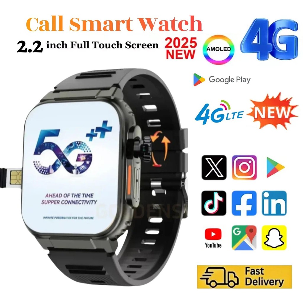 Jual Ultra Ai3 4G Smart Watch Android OS 2.2" Display GPS WiFi 64GB ...