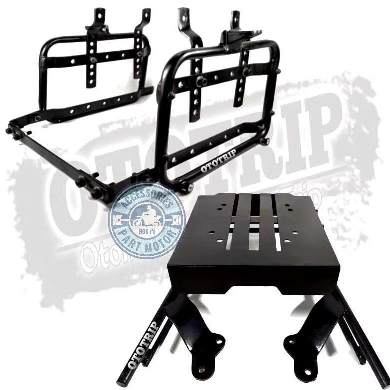 Jual PAKET LENGKAP BRACKET TOP BOX + BREKET SIDE BOX SB 2 FULL FITTING ...