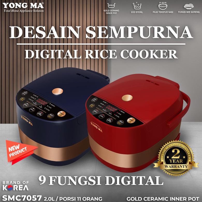 Jual NEW Rice Cooker YONG MA Digital 2L Magic Com 2 Liter SMC 7057 ...