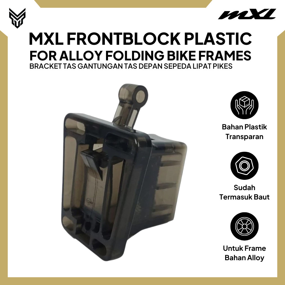 Jual MXL Front Block Plastik Bracket Tas Gantungan Tas Depan Sepeda ...