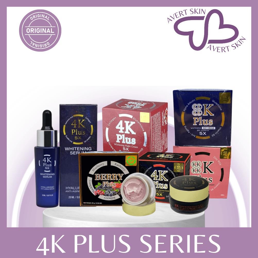 Jual 4K PLUS WHITENING CREAM 5X | Acne Skin 4K PLUS GOJI BERRY | 4K ...