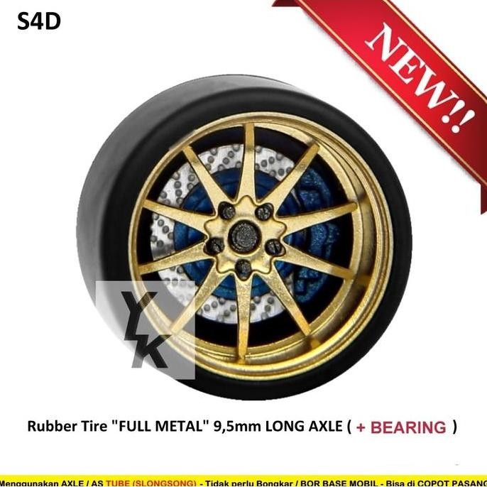 Jual Carlomo Premium S Class Rims Long Axle 9,5Mm Model 10 Spoke Curv ...